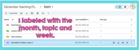 Keep Teaching Resources Tidy with Google Drive - Lucky Little Learners