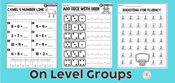 Tools to Easily Differentiate Math Centers - Lucky Little Learners