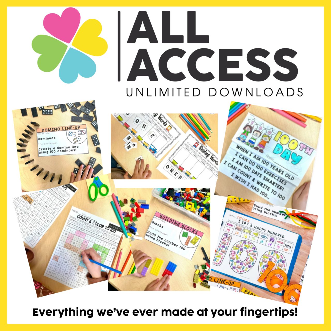 11 Easy-to-Set-Up Stations for the 100th Day of School - Lucky Little ...