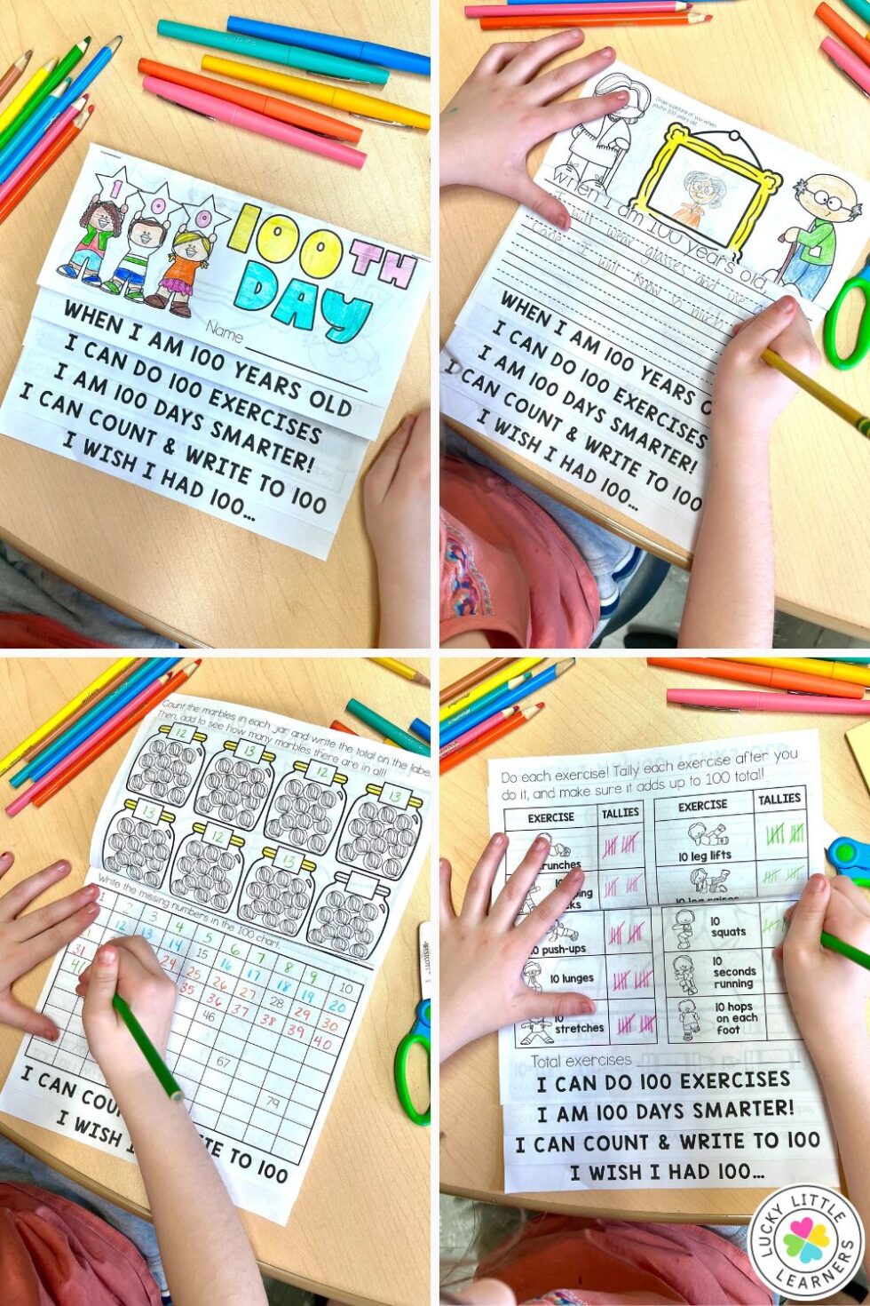 11 Easy-to-Set-Up Stations for the 100th Day of School - Lucky Little ...