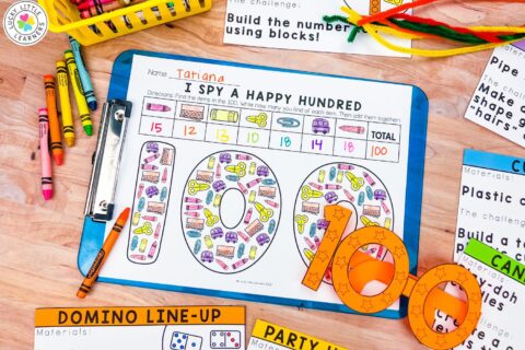 11 Easy-to-Set-Up Stations for the 100th Day of School - Lucky Little ...