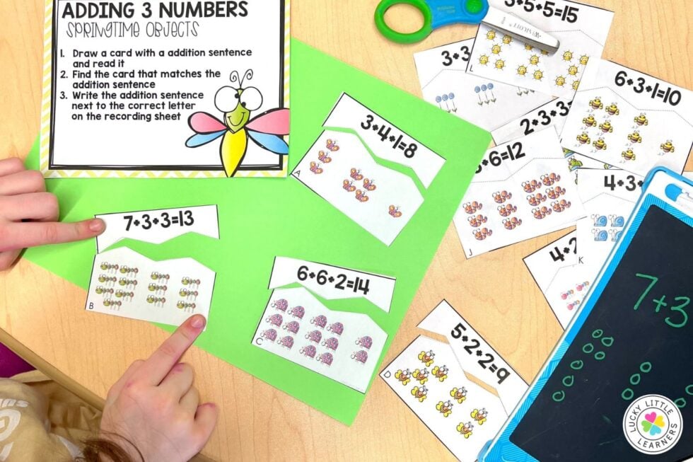 Tools to Easily Differentiate Math Centers - Lucky Little Learners