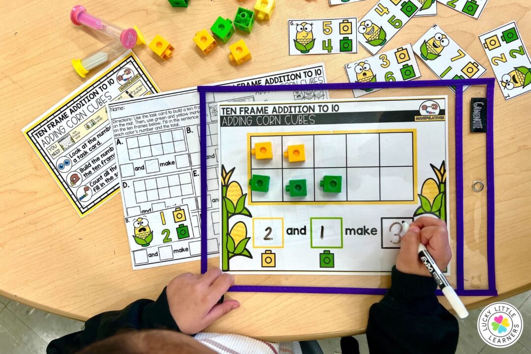 Tools to Easily Differentiate Math Centers - Lucky Little Learners