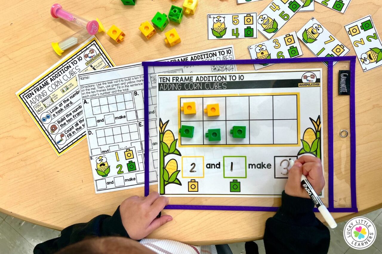 Tools to Easily Differentiate Math Centers - Lucky Little Learners