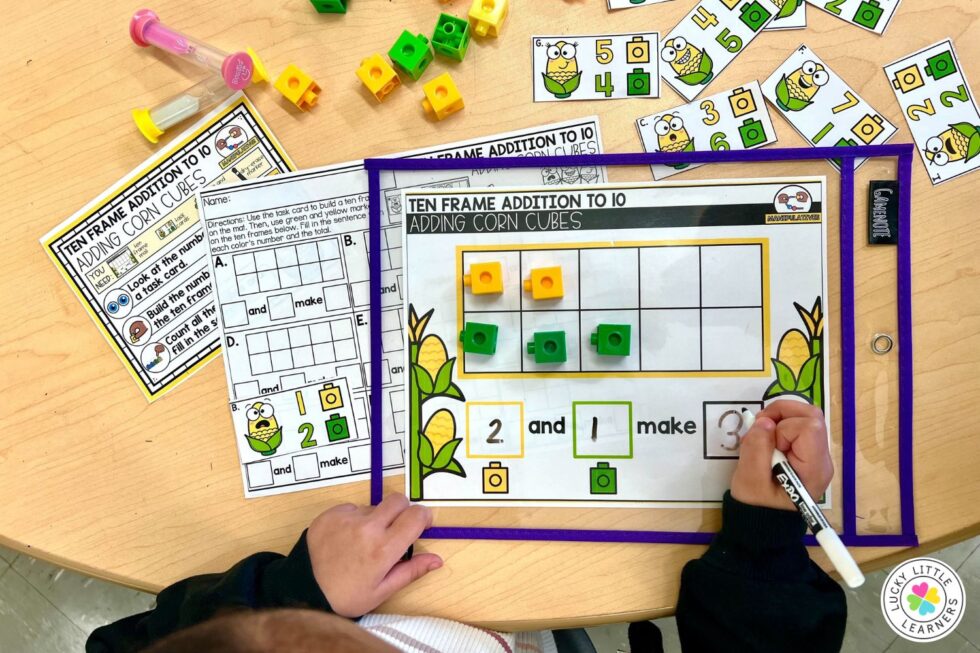 Tools to Easily Differentiate Math Centers - Lucky Little Learners