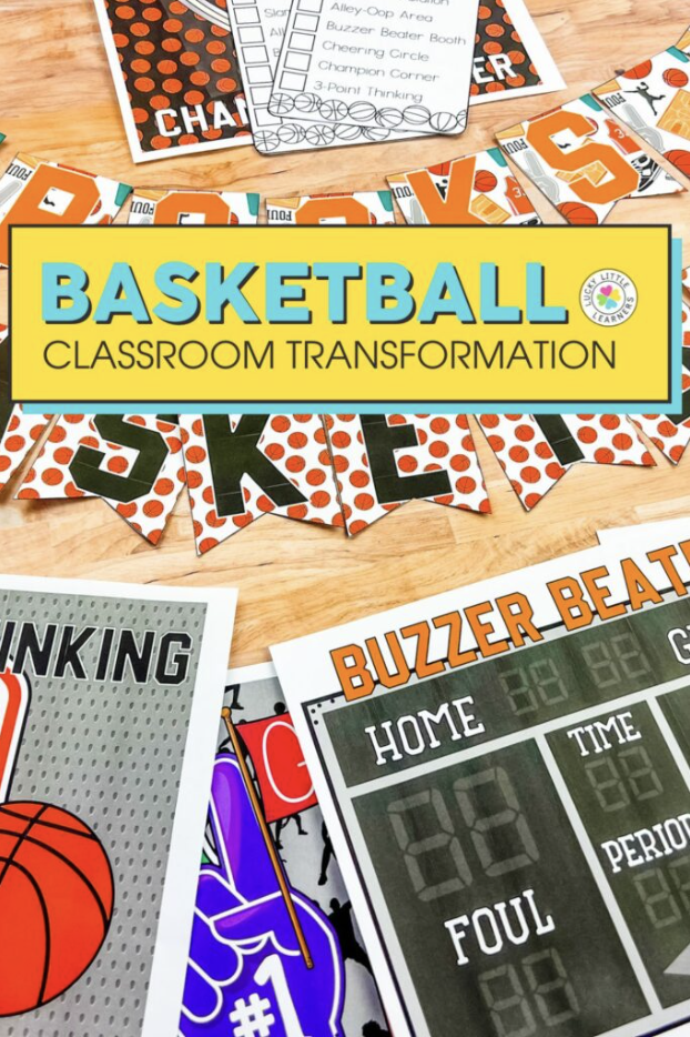 Books and Basketball Classroom Transformation - Lucky Little Learners