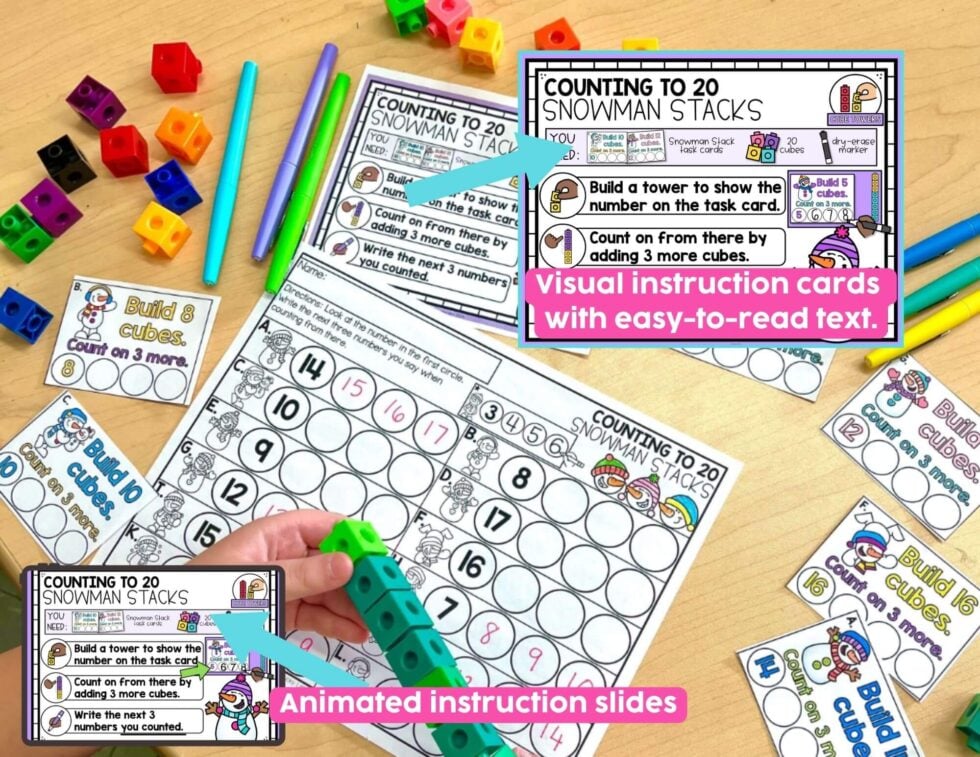 Kindergarten Math Centers That Can Be Done Independently - Lucky Little ...