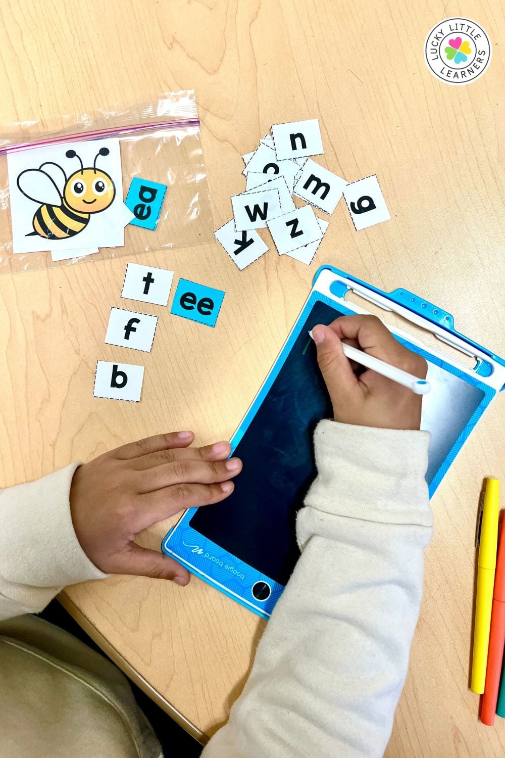7 Simple Ways to Organize Letter Tiles - Lucky Little Learners