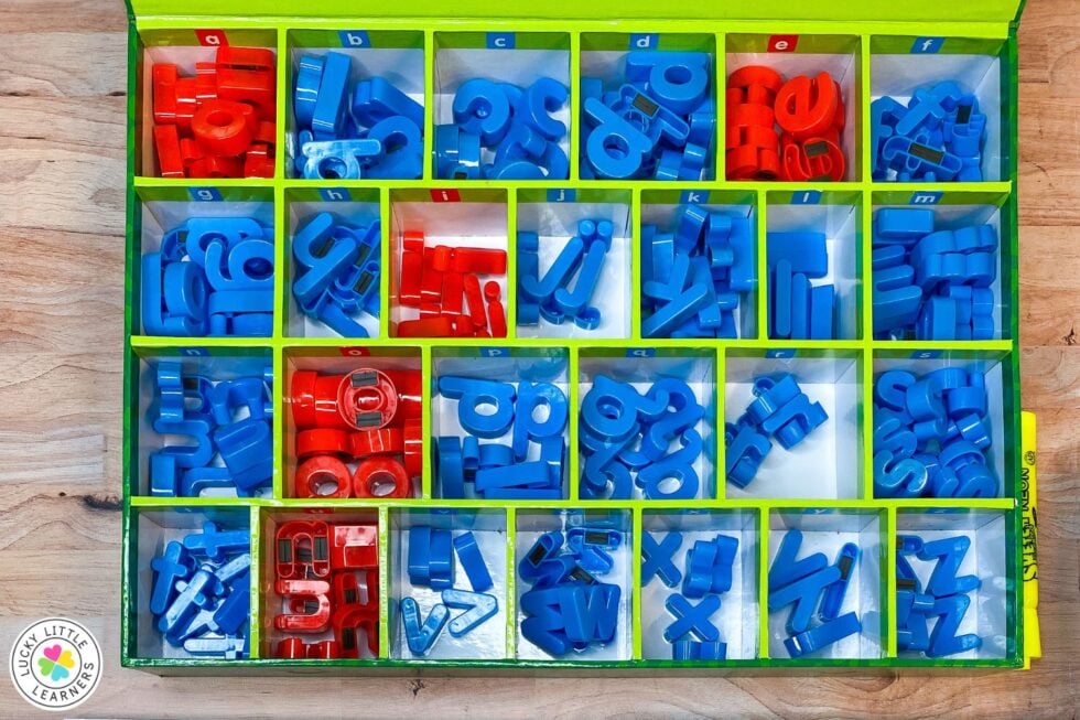 7 Simple Ways to Organize Letter Tiles - Lucky Little Learners