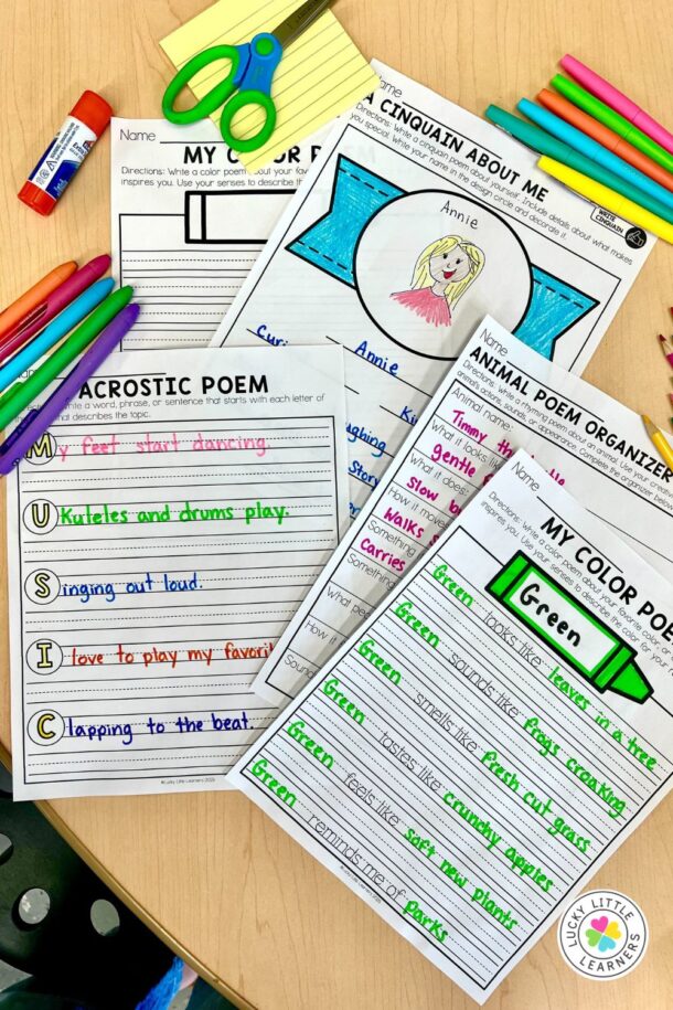 Fun and Simple Poetry for 2nd Grade - Lucky Little Learners