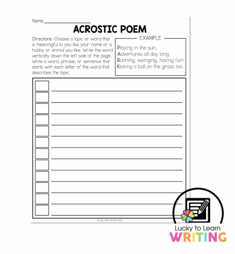 Fun and Simple Poetry for 2nd Grade - Lucky Little Learners