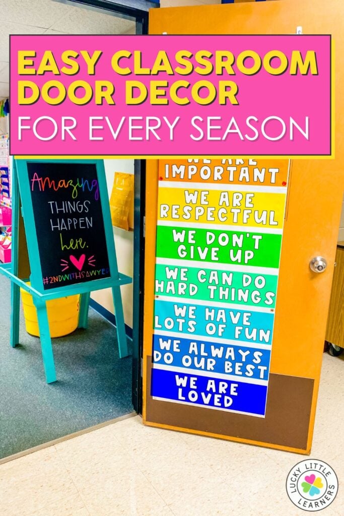 Easy Classroom Door Decor for Every Season - Lucky Little Learners